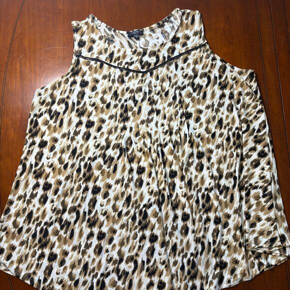 Cocomo | Tops | Cocomo Woman Leopard Print Sleeveless Top 3x | Poshmark